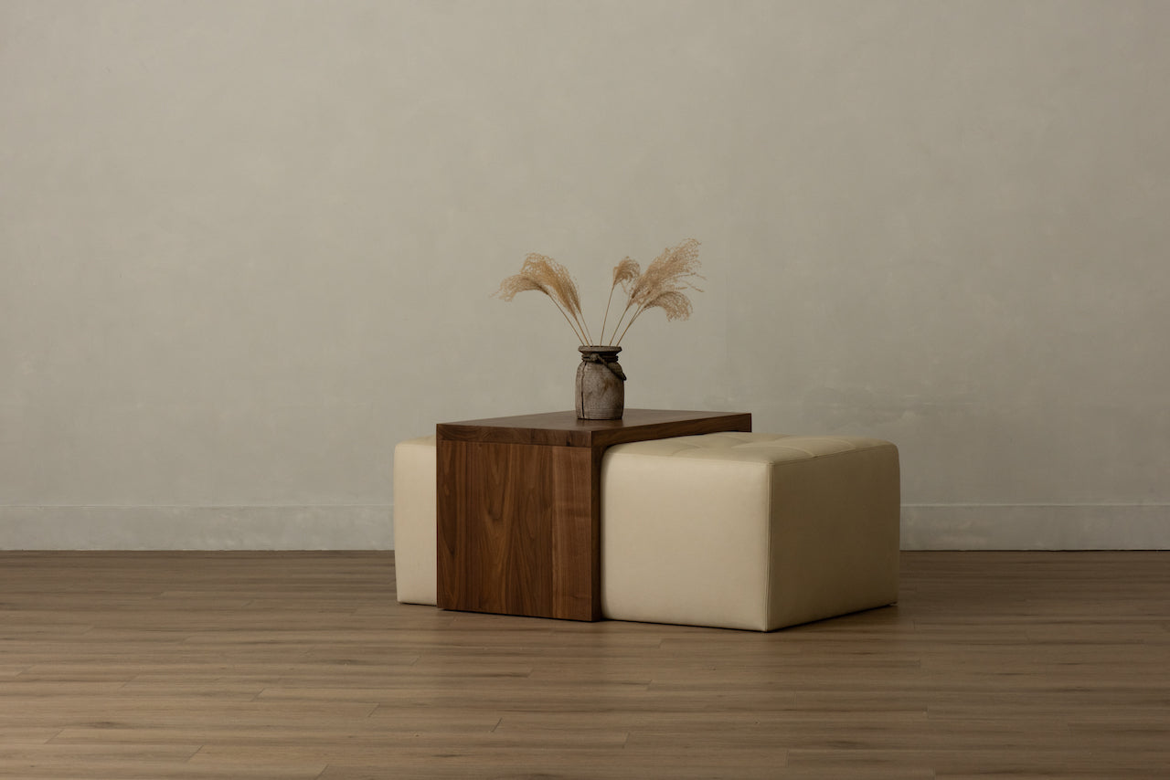 Twin Lakes Waterfall Table & Ottoman